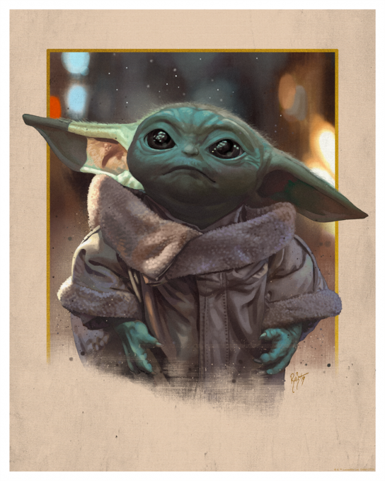 Baby Yoda Immortalized In Limited Edition Print - Nerdist