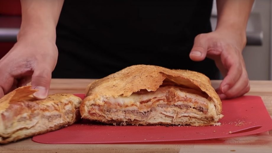 Feast Your Eyes on This Giant Burger-Stuffed Hot Pocket - Nerdist