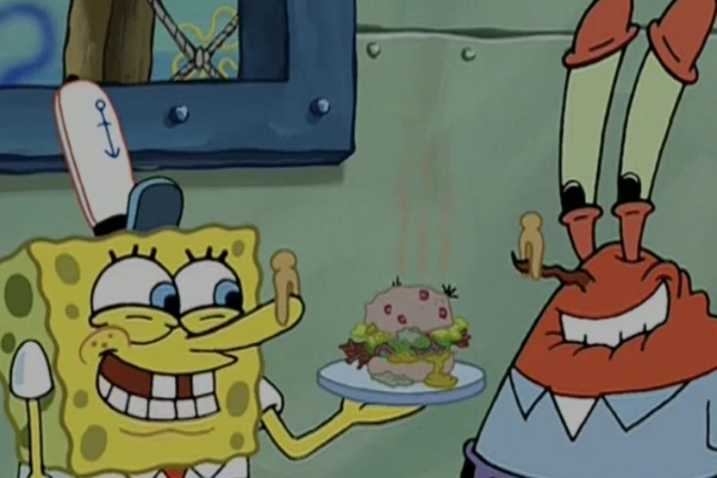Burger Inspired by SPONGEBOB's Nasty Patty is Totally Edible - Nerdist