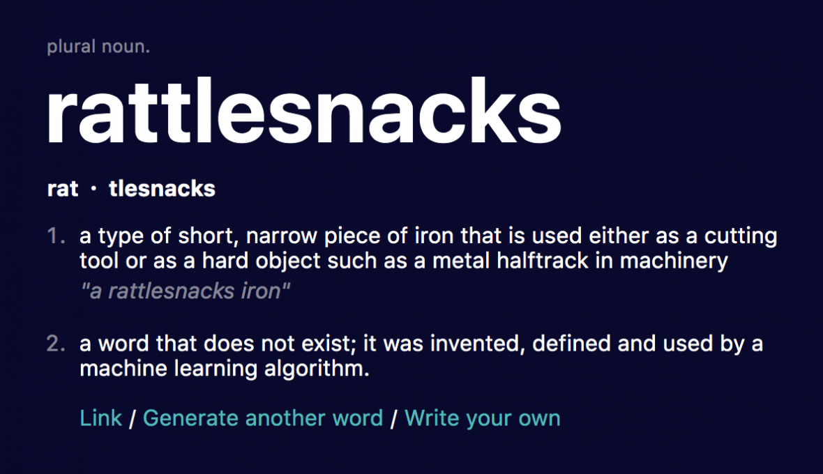This AI Dictionary Makes Up Words and Their Definitions - Nerdist