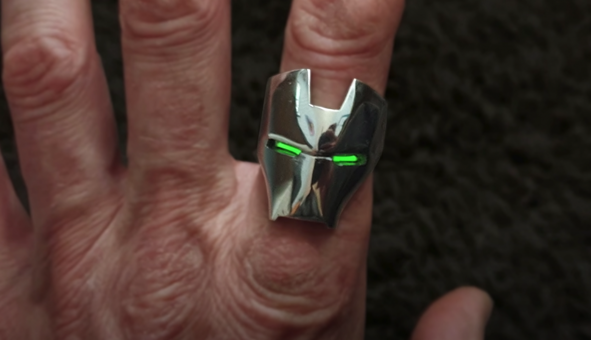 Watch Hex Nut Crafted into Tiny IRON MAN Helmet - Nerdist