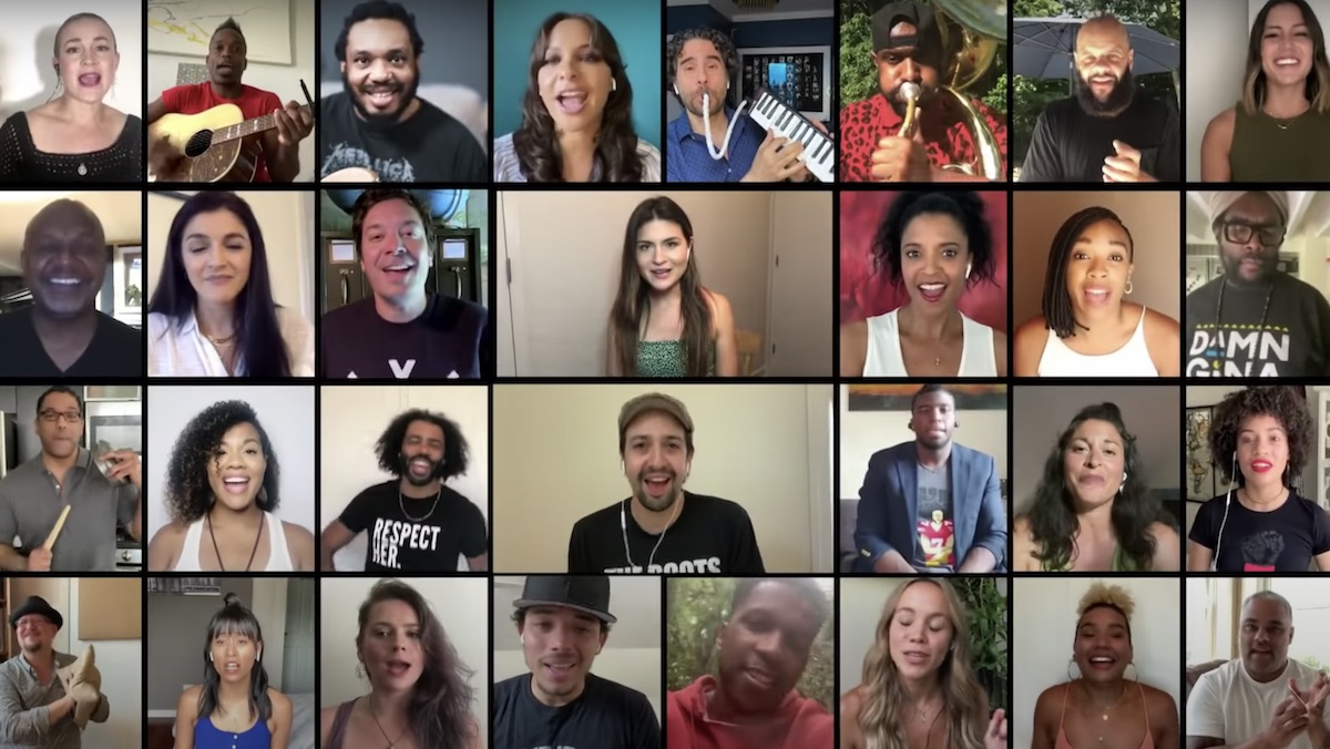 HAMILTON Cast Reunites for "Helpless" Singalong - Nerdist