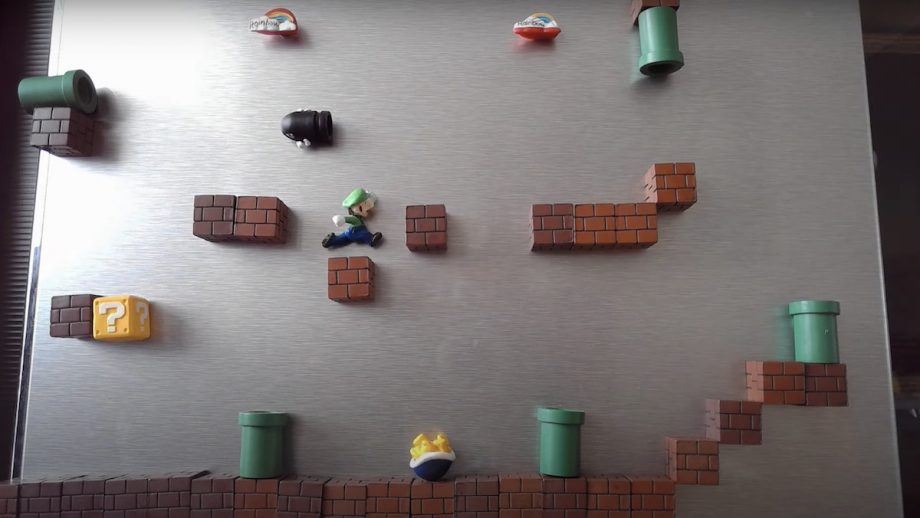 SUPER MARIO "Played" With Magnets in Stop Motion Animation - Nerdist