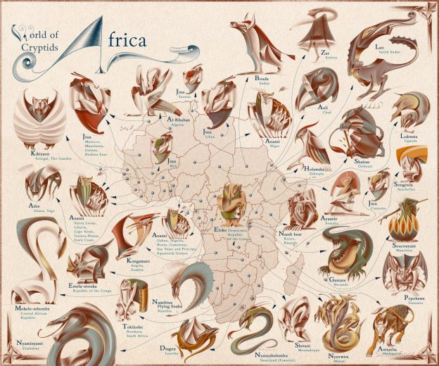 Map Shares Every Country's Most Famous Mythical Creature - Nerdist