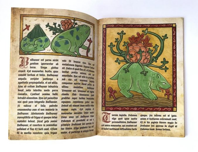 Artist Gives POKÉMON Codex a Medieval-Style Makeover - Nerdist