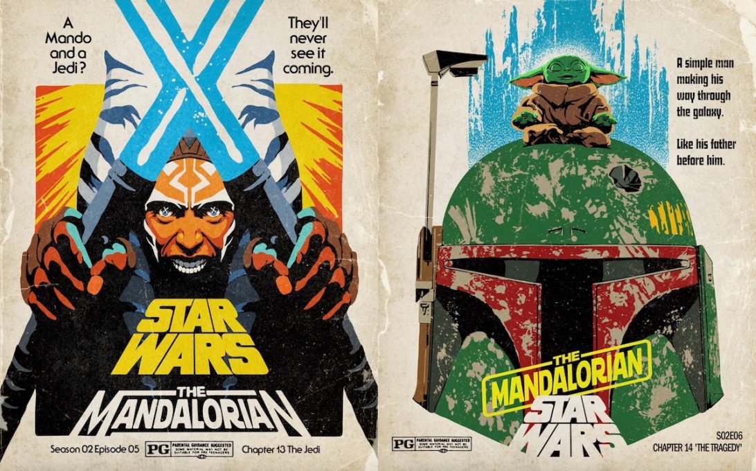Artist Creates Stunning Retro MANDALORIAN Posters - Nerdist