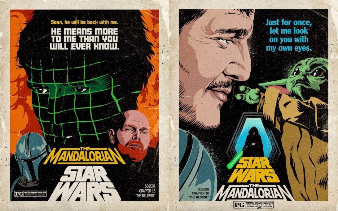 Artist Creates Stunning Retro MANDALORIAN Posters - Nerdist