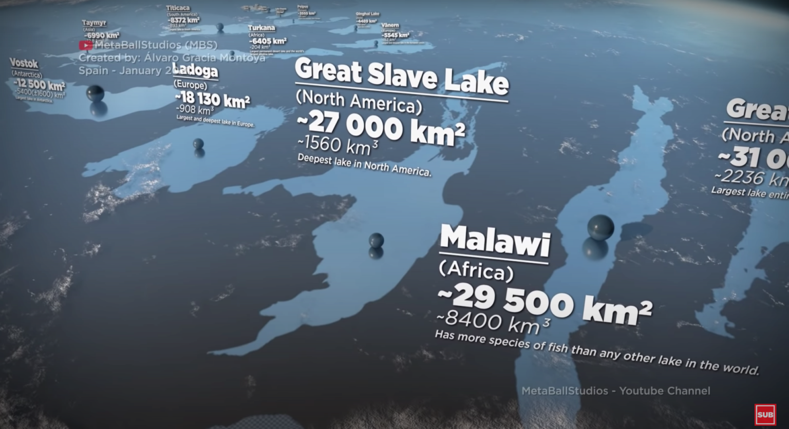 Video Comparing Sizes of World's Lakes Is Deeply Insightful - Nerdist