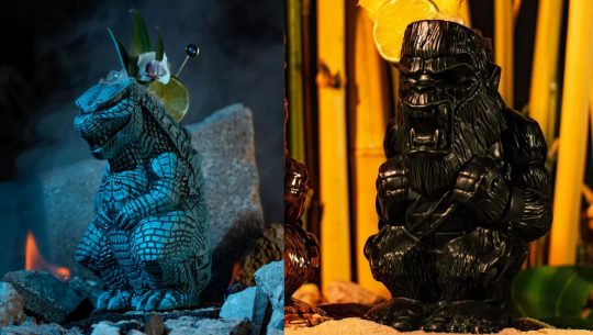Pour a Drink in Mondo's GODZILLA VS KONG Tiki Mugs - Nerdist