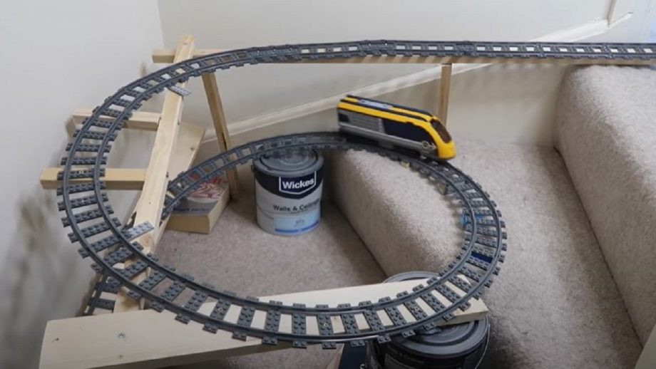 Man Builds Epic LEGO Train Set Spanning His Entire Home - Nerdist
