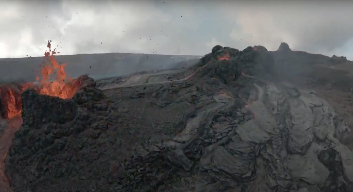 Chunk of Lava Strikes a Camera Drone Flying Over Volcano - Nerdist