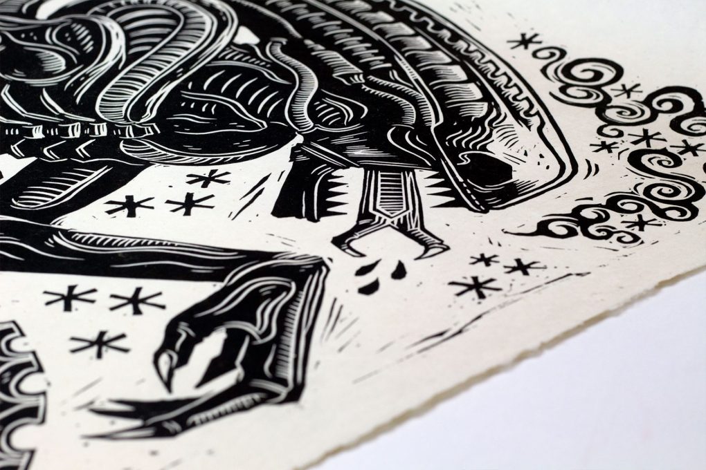 Mondo Debuts Stunning Black-and-White Print for ALIEN Day - Nerdist