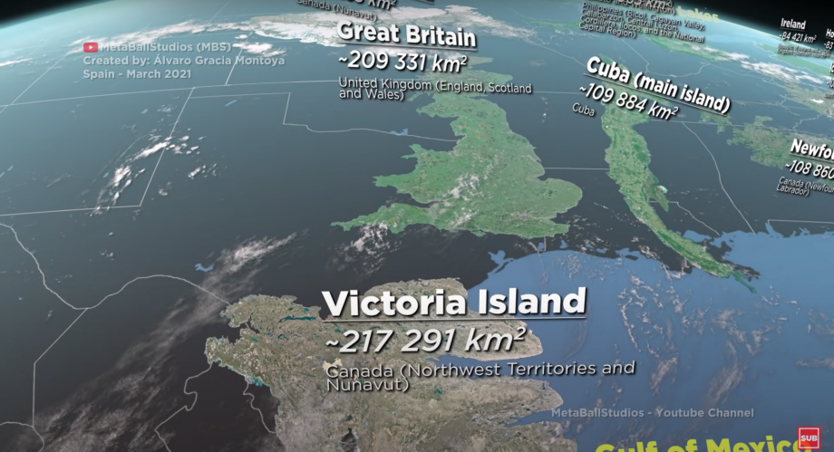 Island Size Comparison Gives You a New Perspective of Earth - Nerdist