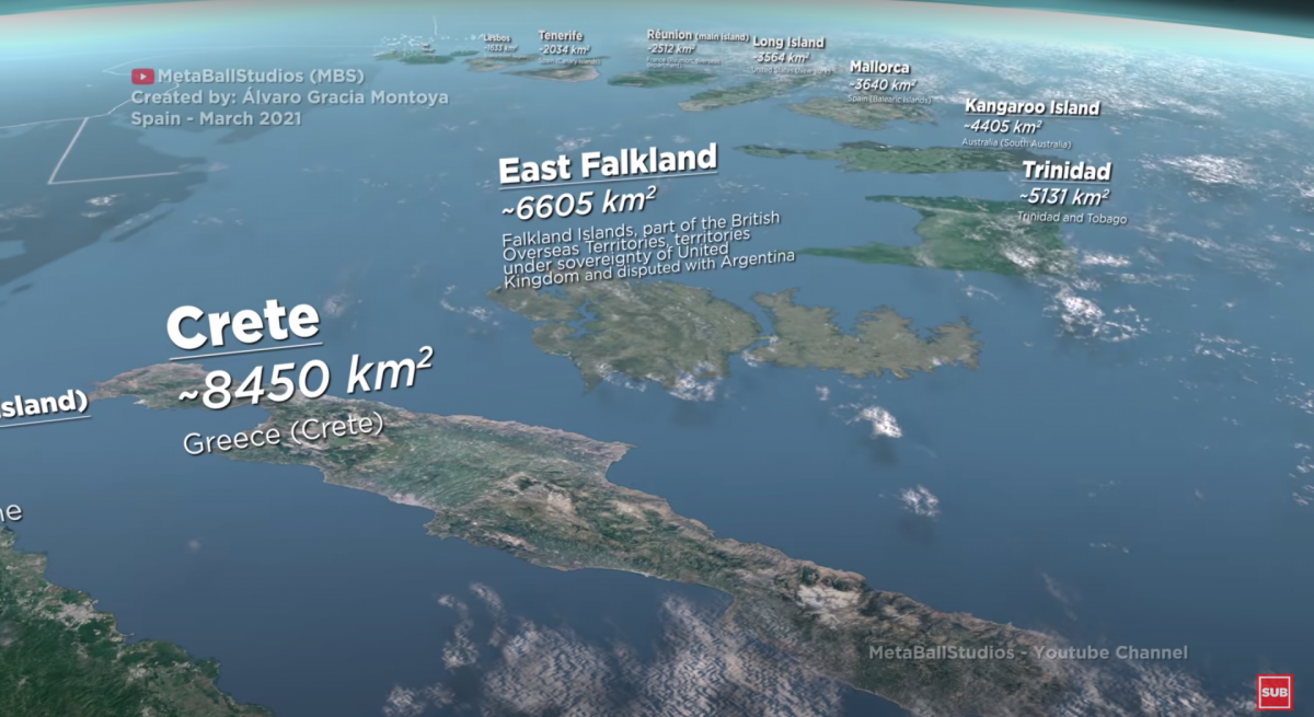Island Size Comparison Gives You a New Perspective of Earth - Nerdist