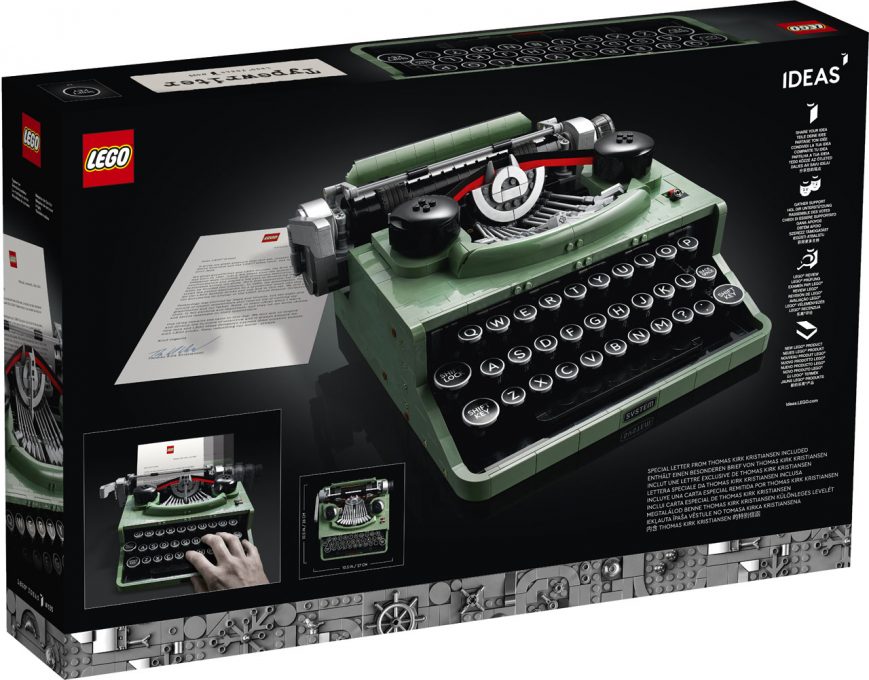 LEGO's New Typewriter Set Features Moving Keys - Nerdist