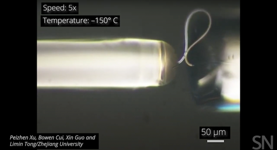 Scientists Have Created Springy, Bendable Threads of Ice - Nerdist