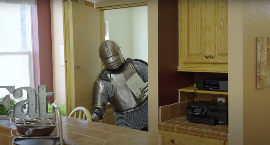 Knight in Full Armor Gives a Tour of a Castle-Like Home for Sale - Nerdist