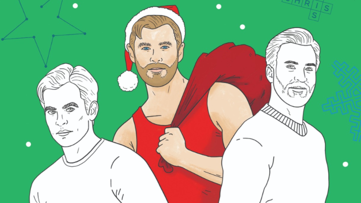 Bring a Hollywood Chris Home for the Holidays in New Coloring Book ...
