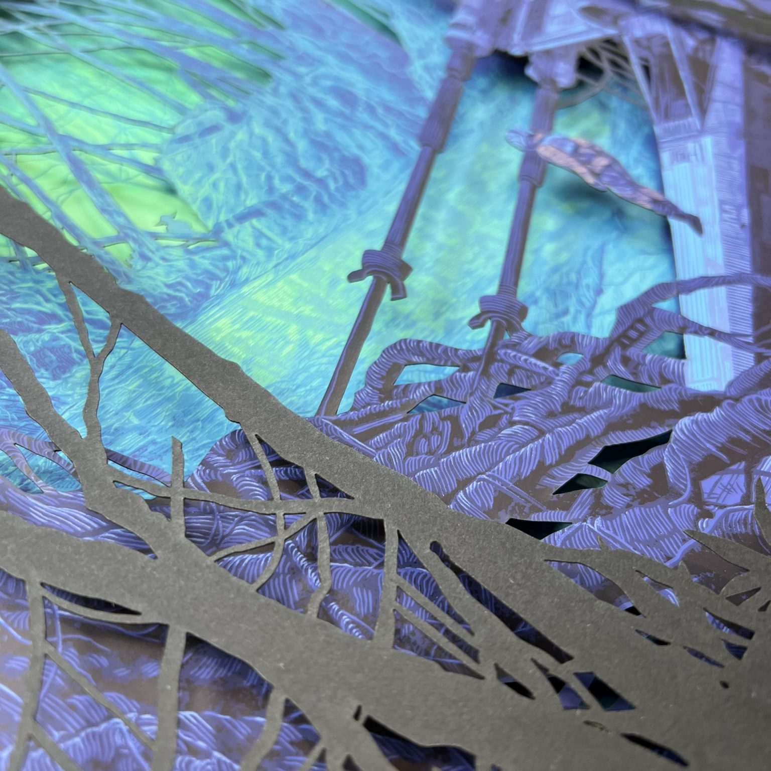 Amazing Shadowbox Art Celebrates Yoda and Luke on Dagobah - Nerdist