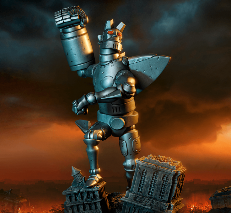 Giant Robot Hellboy Statue is a Beautiful Mechanical Monster - Nerdist