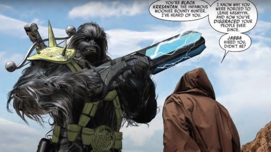 Who Is Black Krrsantan? THE BOOK OF BOBA FETT's Wookiee Bounty Hunter ...