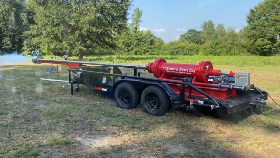 Supersonic Baseball Cannon Destroys Everything in Its Path - Nerdist