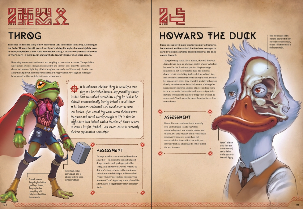 MARVEL ANATOMY Book Illustrates The Science Of Superhuman Abilities 