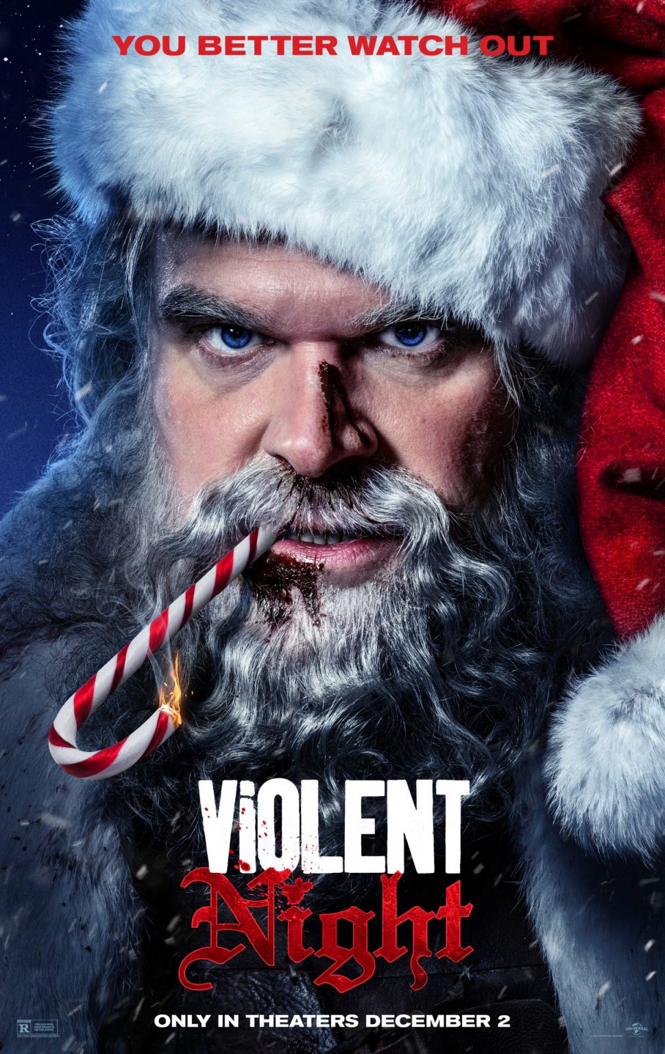 VIOLENT NIGHT Gifts Us David Harbour as Outrageous Yet Heroic Santa ...