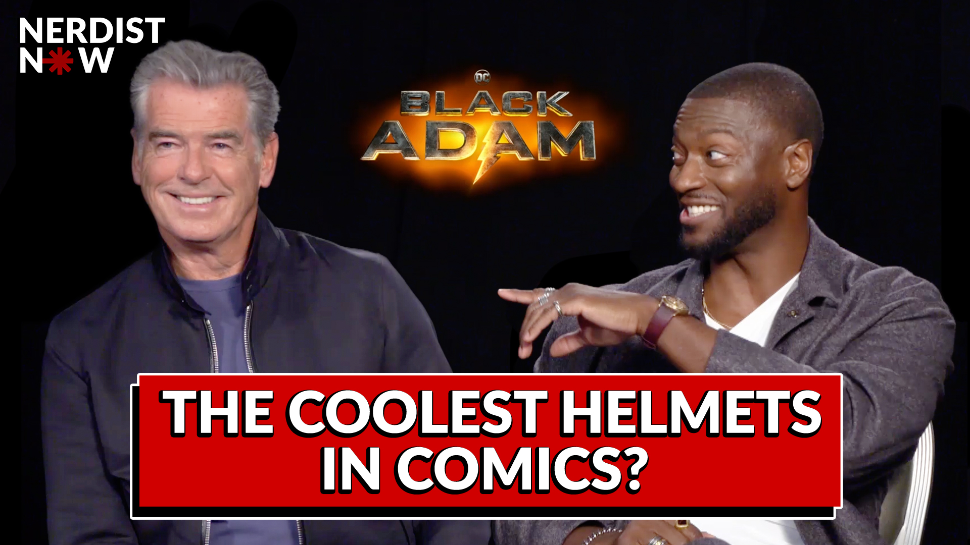 BLACK ADAM Cast Talk Dr. Fate, Hawkman, & the Coolest Helmets in Comics ...