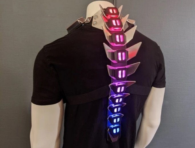 Cyberpunk Your Spine with This Glowing Armor - Nerdist