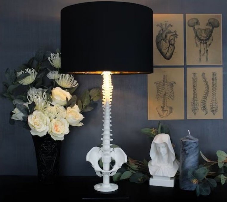 This Spine-Tingling Anatomical Lamp Shines with Gothic Beauty - Nerdist