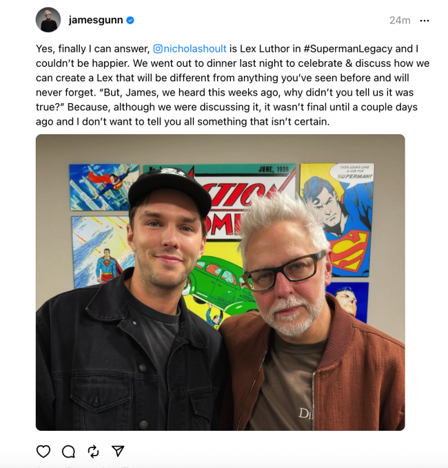 Nicholas Hoult Will Officially Play Lex Luthor in SUPERMAN: LEGACY ...