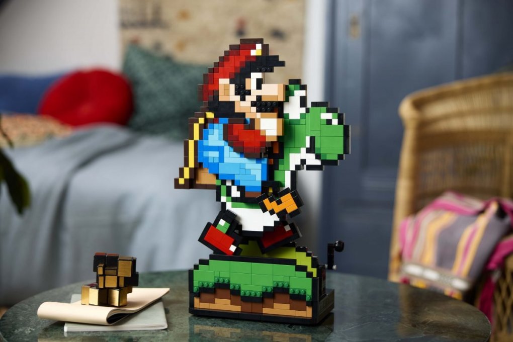 New SUPER MARIO WORLD: Mario & Yoshi LEGO Set Is a Nostalgic 2D Build ...