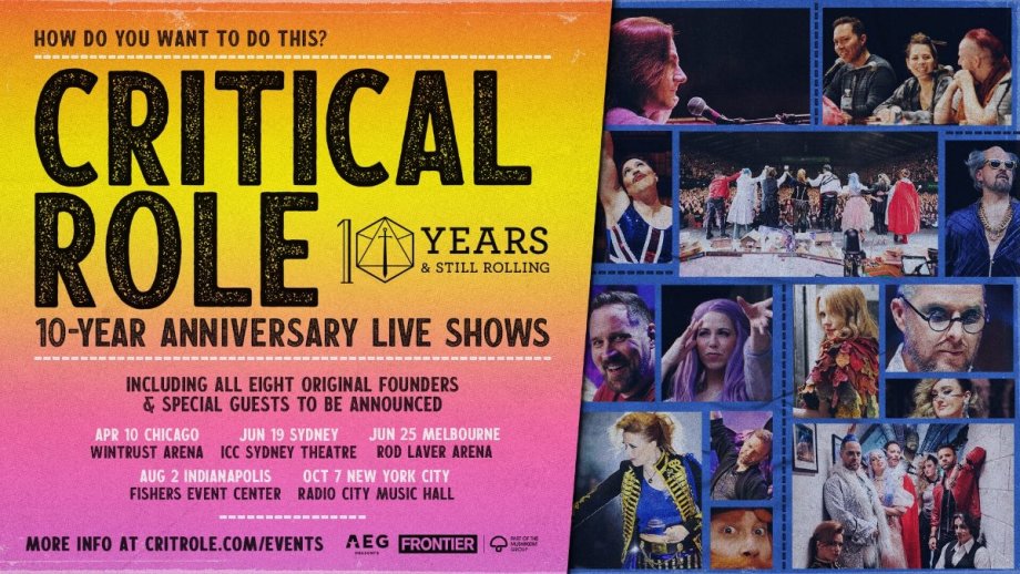 Critical Role Celebrates 10th Anniversary with World Tour - Nerdist