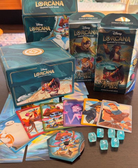 DISNEY LORCANA: AZURITE SEA Trove and Starter Decks Sail with Adventure ...