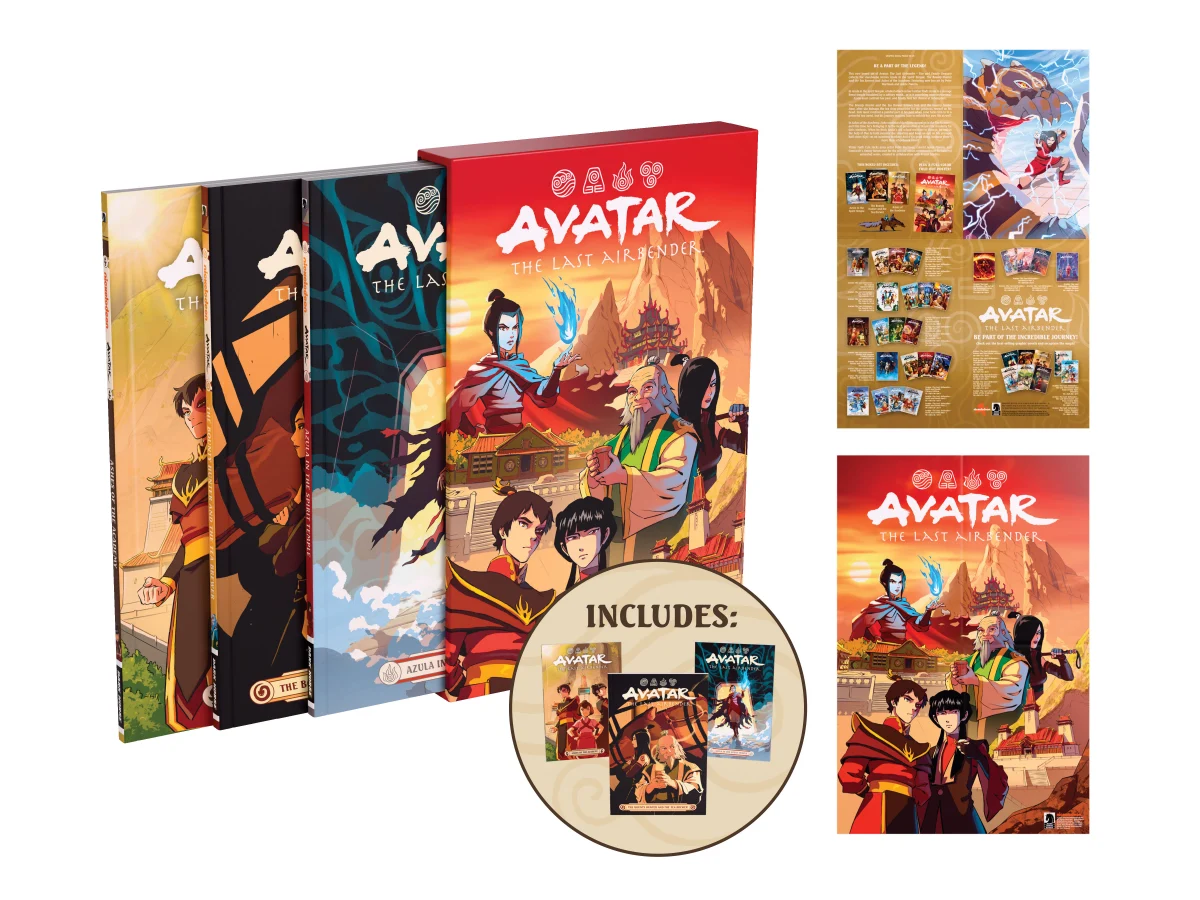 New AVATAR: THE LAST AIRBENDER 'Fire and Family' Comics Boxed Set ...