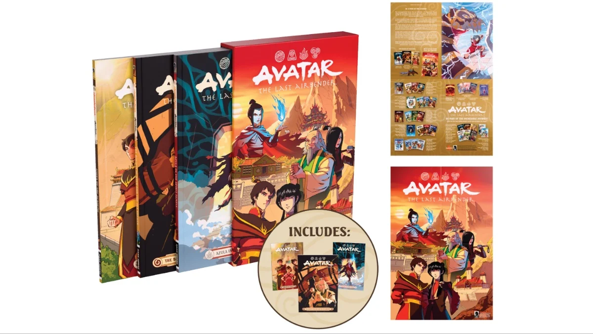 New AVATAR: THE LAST AIRBENDER 'Fire and Family' Comics Boxed Set ...
