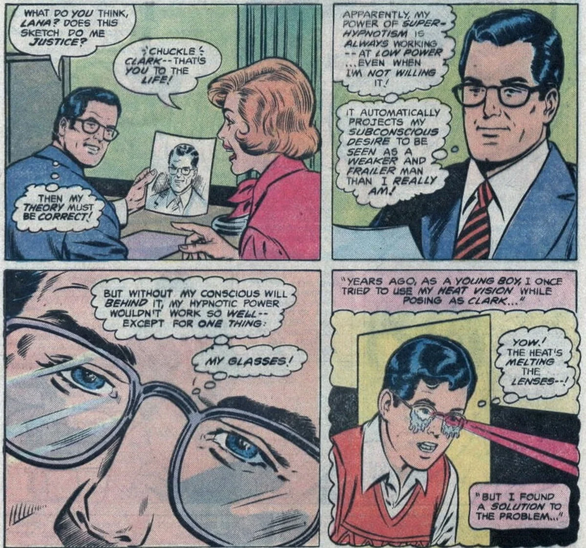 The DC Comics History of SUPERMAN'S Identity Concealing Hypno-Glasses ...