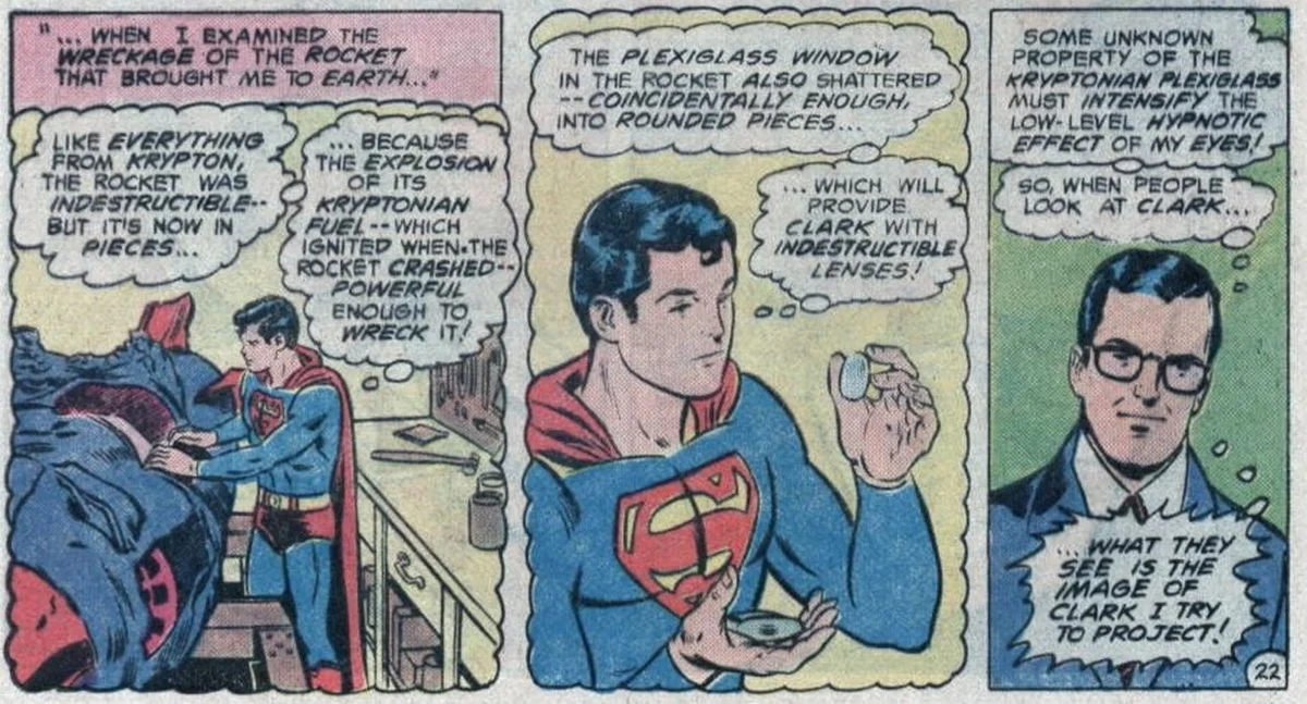 The DC Comics History of SUPERMAN'S Identity Concealing Hypno-Glasses ...